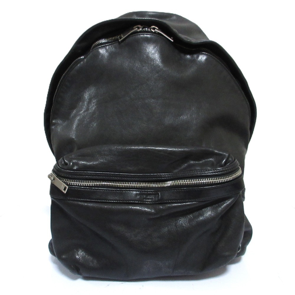 Saint Laurent Paris Leather Rucksack Backpack Black - Gem